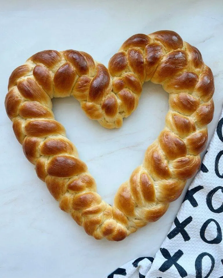Braided Heart Bread - That Bread Lady