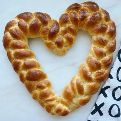 Braided Heart Bread - That Bread Lady