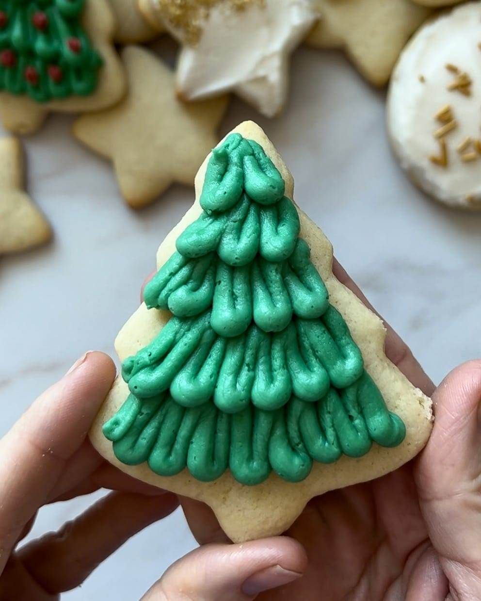 Christmas Sugar Cookies with Buttercream Frosting - That Bread Lady